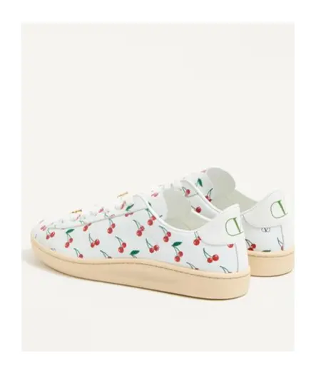 Valentino Garavani Printed Lace-up Sneakers - White