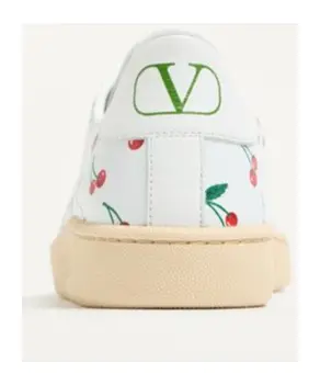 Valentino Garavani Printed Lace-up Sneakers - White