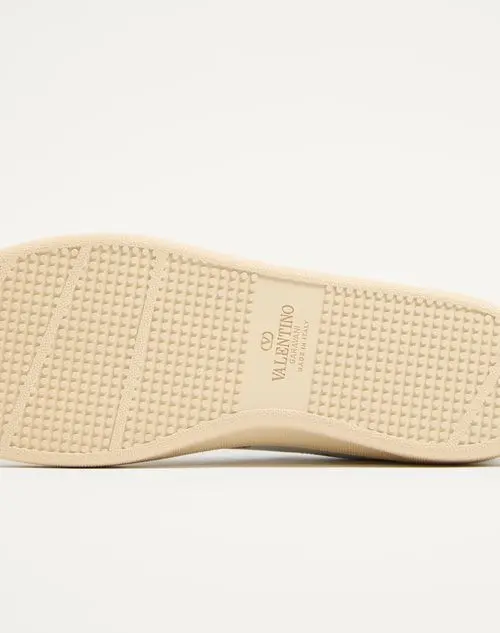 Valentino Garavani Printed Lace-up Sneakers - White