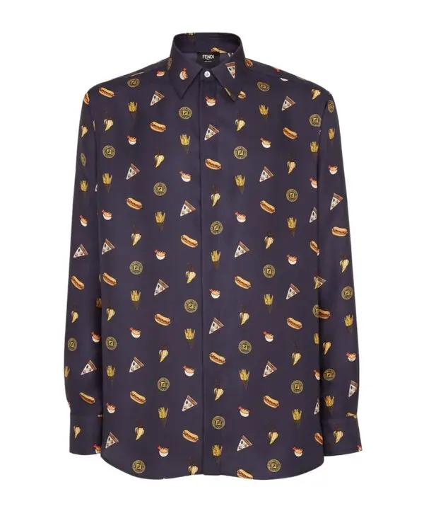 Fendi Silk Fendilicious Shirt