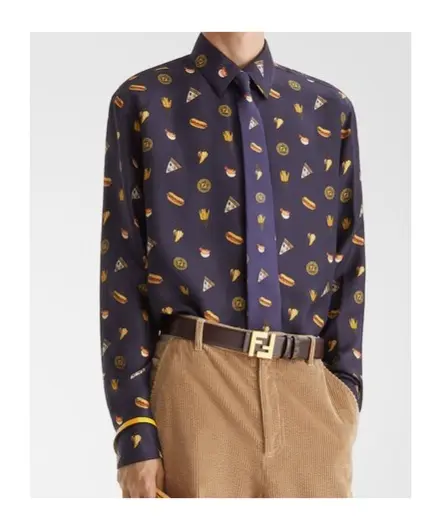 Fendi Silk Fendilicious Shirt