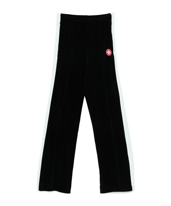 Casablanca Chenille Pleated Pants With Side Stripes
