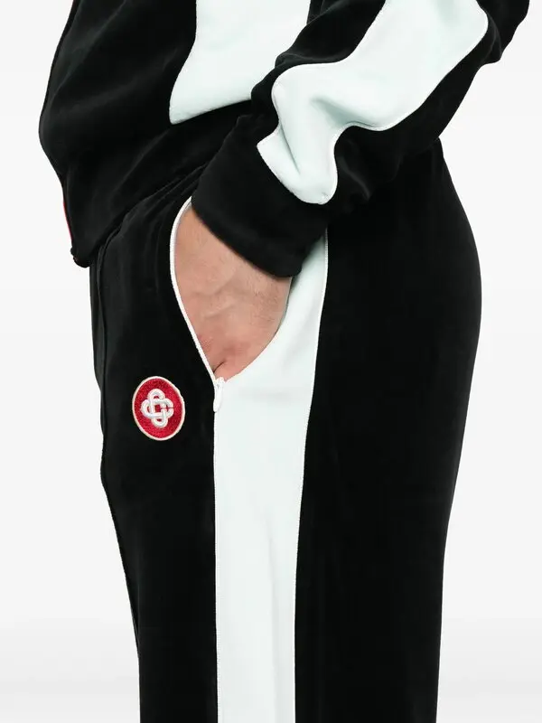 Casablanca Chenille Pleated Pants With Side Stripes