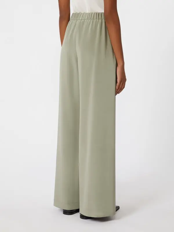 Max Mara Bonn Wide Leg Trousers - Sage Green