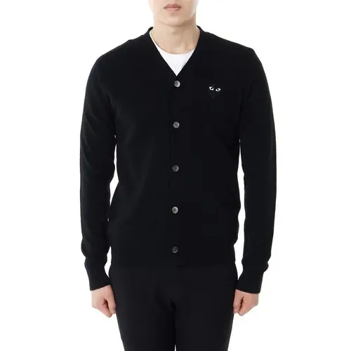 Play Comme Des Garcon Logo Cardigan