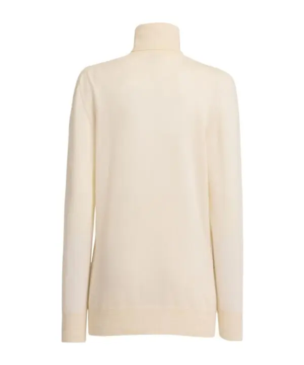 THE ROW Lizzy Knit Turtleneck Cashmere Sweater - Nude