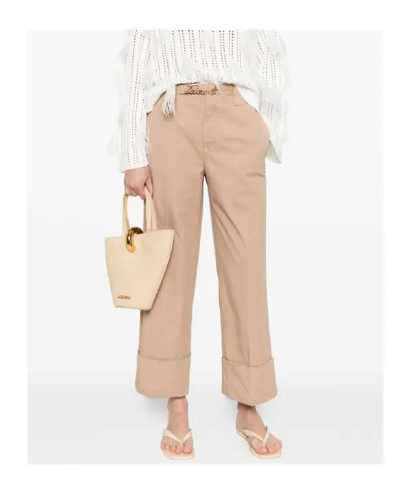 TWINSET Belted Cuffed Pants