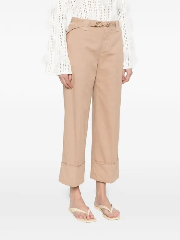 TWINSET Belted Cuffed Pants