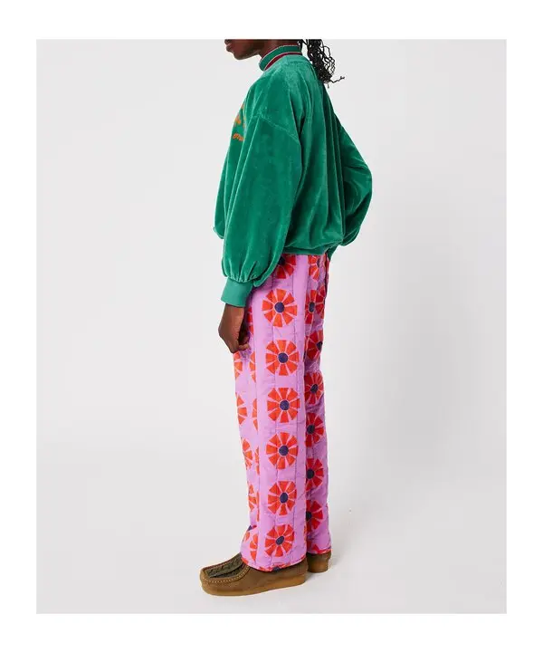 BOBO CHOSES Velour Crewneck Sweatshirt
