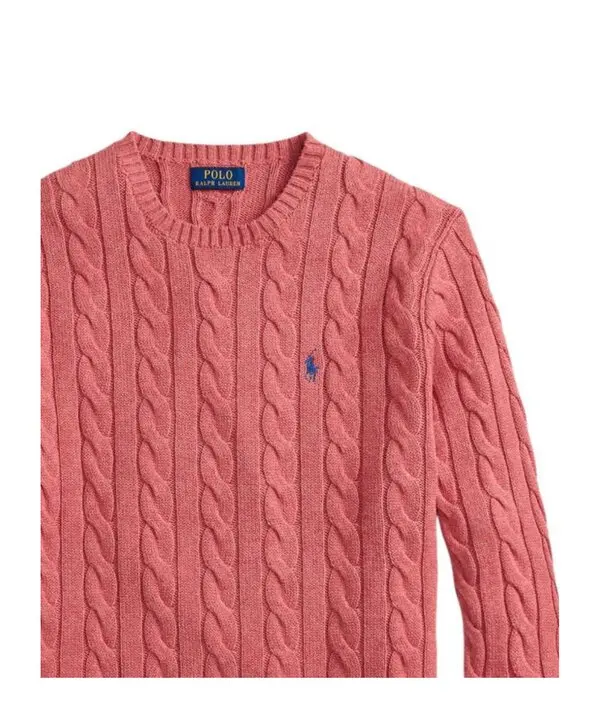 Polo Ralph Lauren Cable Knit Crewneck Sweater - Red