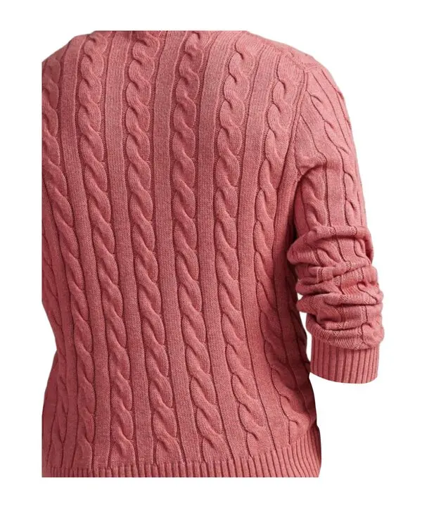 Polo Ralph Lauren Cable Knit Crewneck Sweater - Red