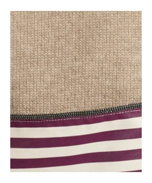 Brunello Cucinelli Cashmere Ribbed Turtleneck Sweater With Detachable Cuffs