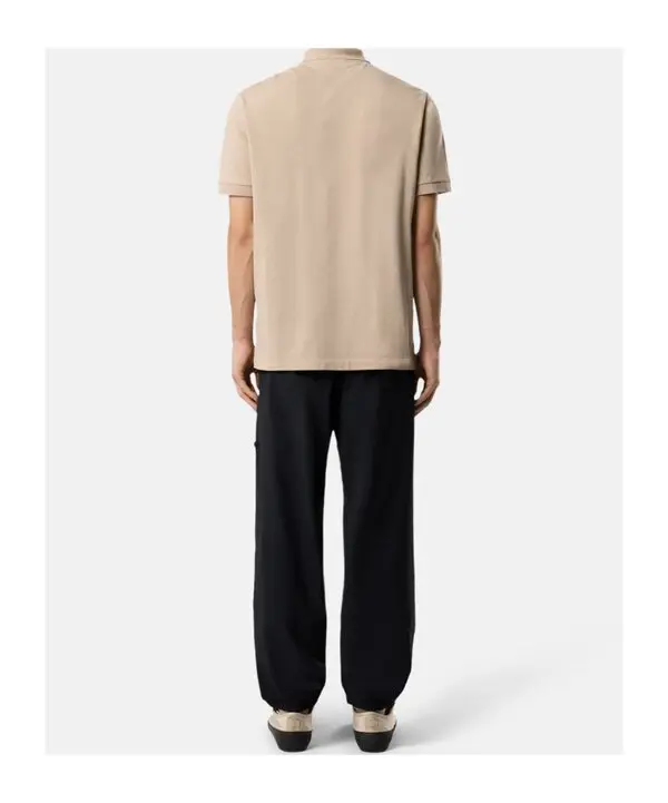 Stone Island Logo Patch Short-sleeved Polo Shirt - Desert