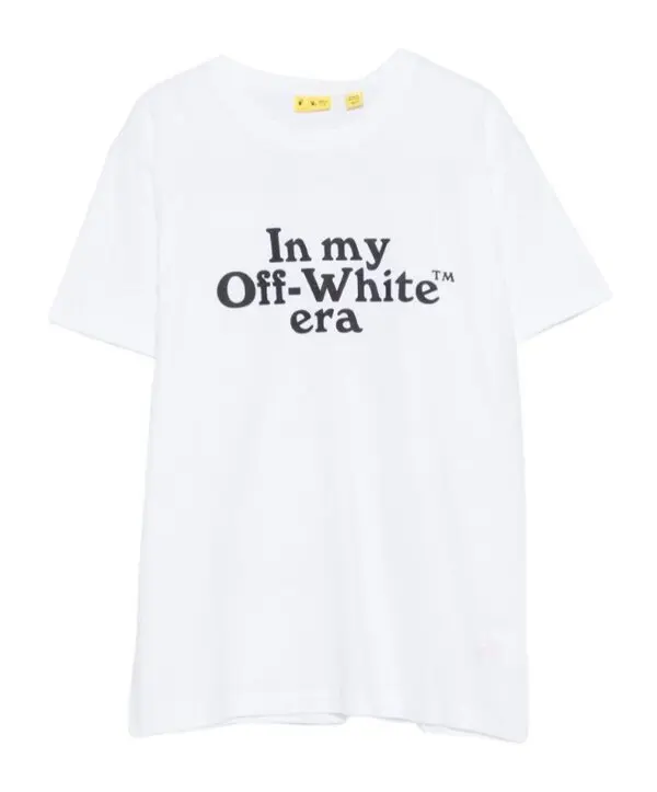 Off-White Short-sleeved Crewneck T-shirt With Printed Design