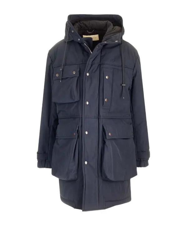Dries Van Noten Roos Hooded Parka - Blue