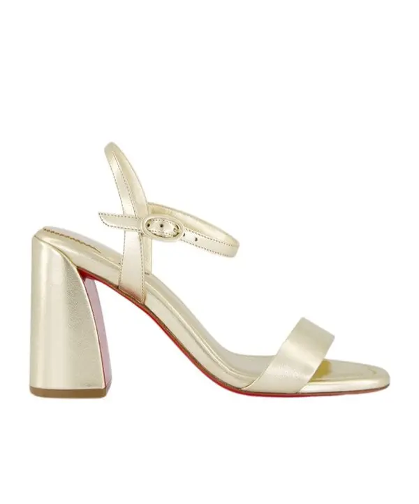 CHRISTIAN LOUBOUTIN Miss Jane 85 Heeled Sandals - Platinum