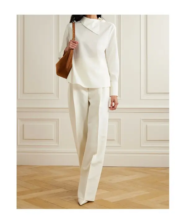 RÓHE Long Sleeve Asymmetrical Neck Shirt