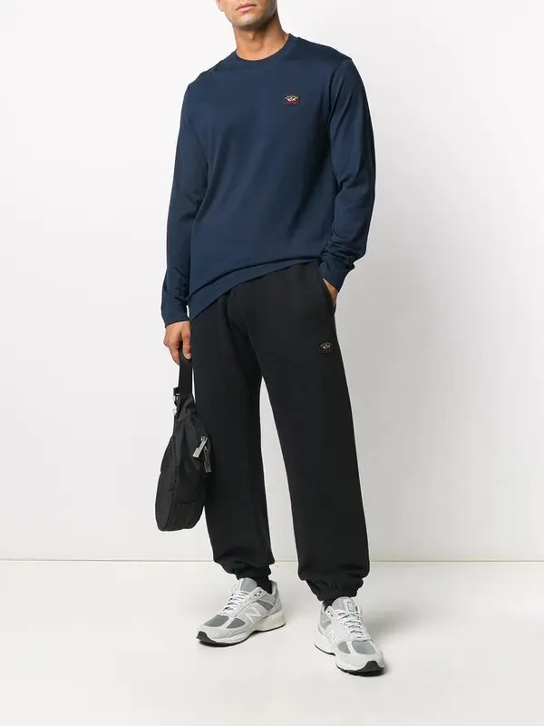 PAUL  SHARK Logo Patch Long-sleeve Top