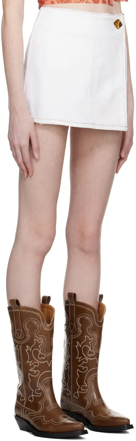 GANNI Denim Mini Skirt