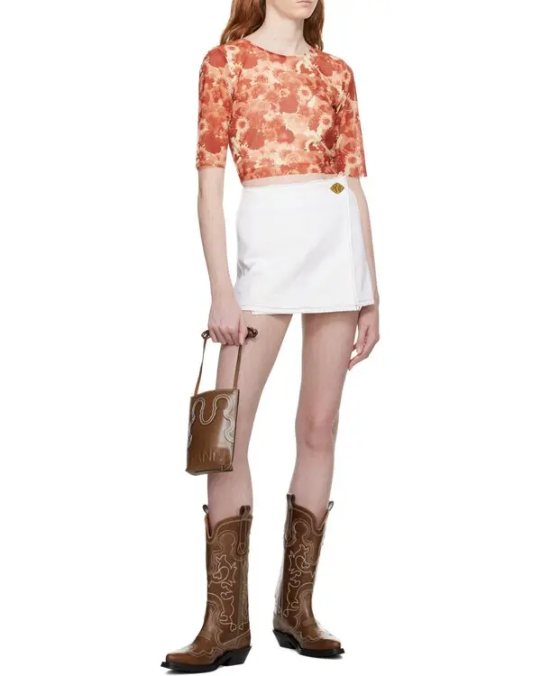 GANNI Denim Mini Skirt
