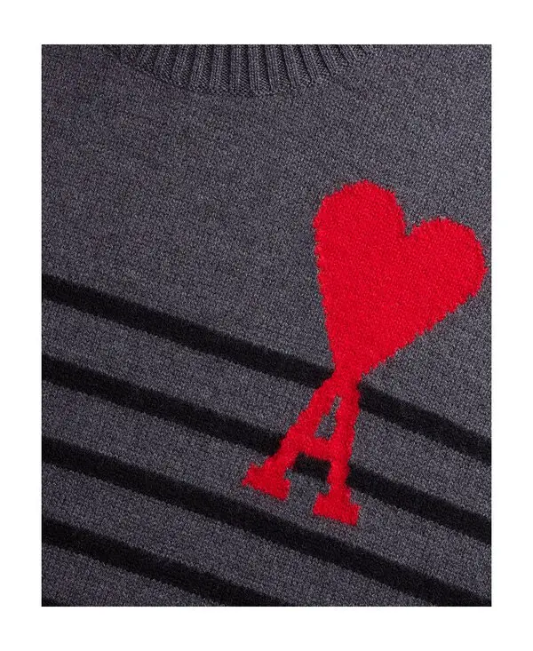 Ami De Coeur Striped Jumper - Black