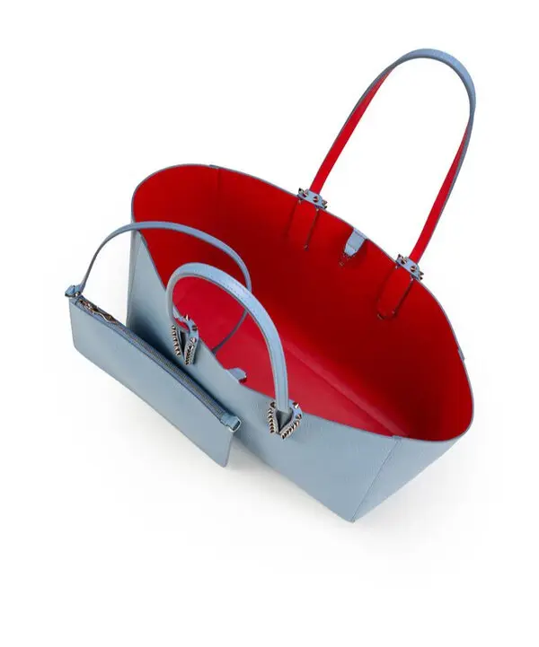 CHRISTIAN LOUBOUTIN Cabata Stud Small Tote Bag - Blue