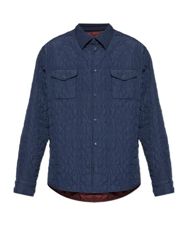 Etro Long Sleeved Quilted Overshirt