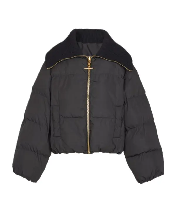 Balmain T-bar Zipped Padded Jacket