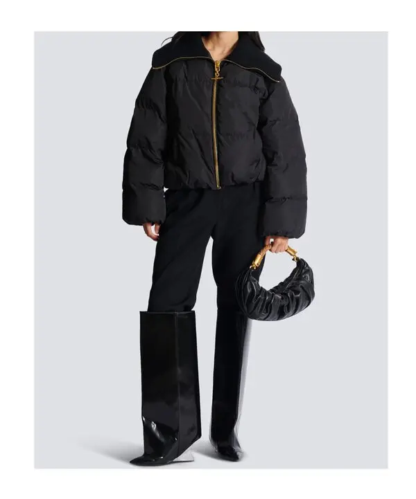 Balmain T-bar Zipped Padded Jacket