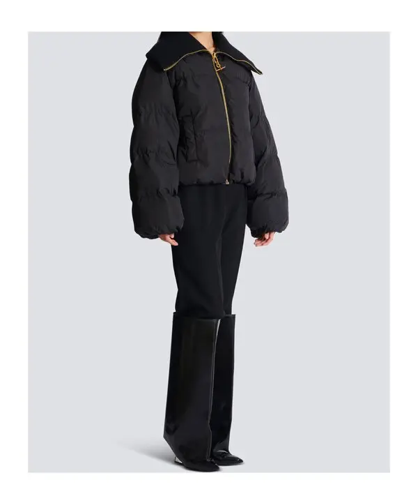 Balmain T-bar Zipped Padded Jacket