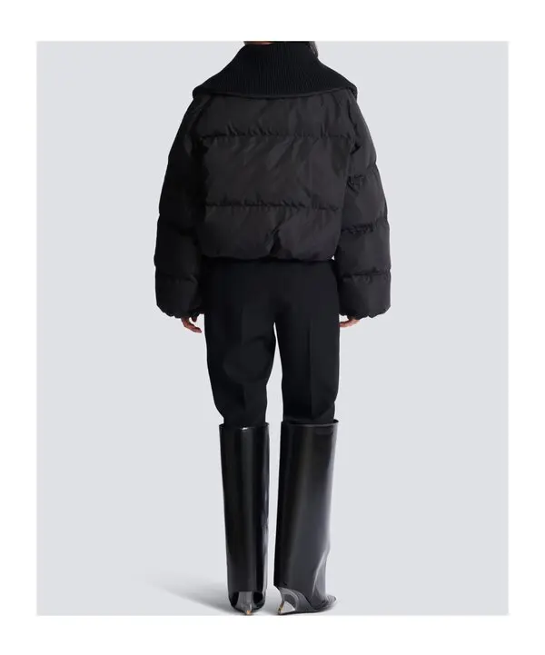 Balmain T-bar Zipped Padded Jacket