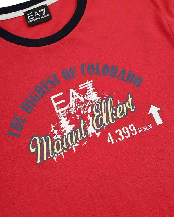 EA7 Logo T-shirt With Round Neck
