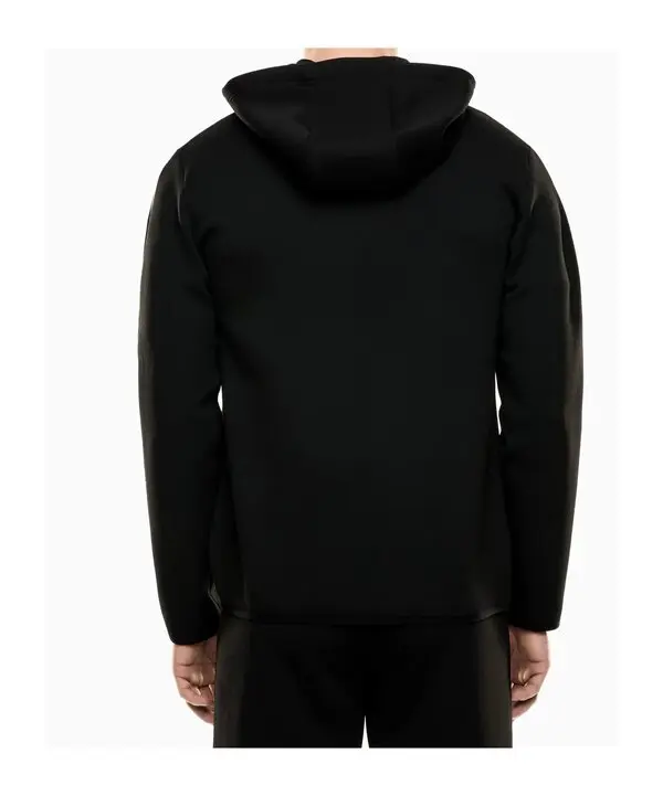 EA7 Zip-up Hooded Jacket - Black