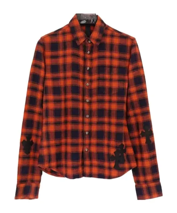 Chrome Hearts Long-sleeved Plaid Shirt