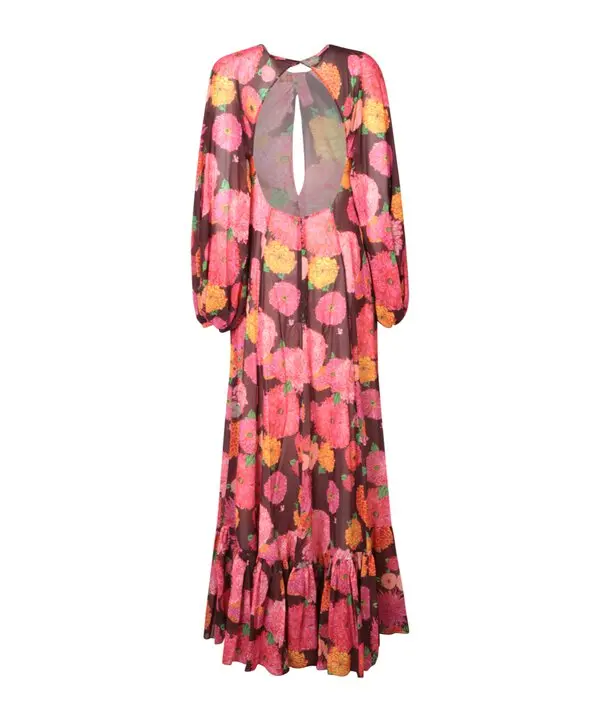 La DoubleJ Long Sleeve Floral Maxi Dress