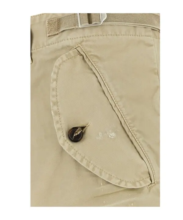 Dsquared2 Garment-dyed Utility Wide-leg Pants - Nude