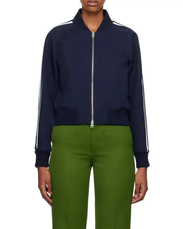 Ami Track Jacket With Stripe Trim