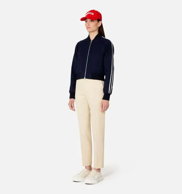 Ami Track Jacket With Stripe Trim