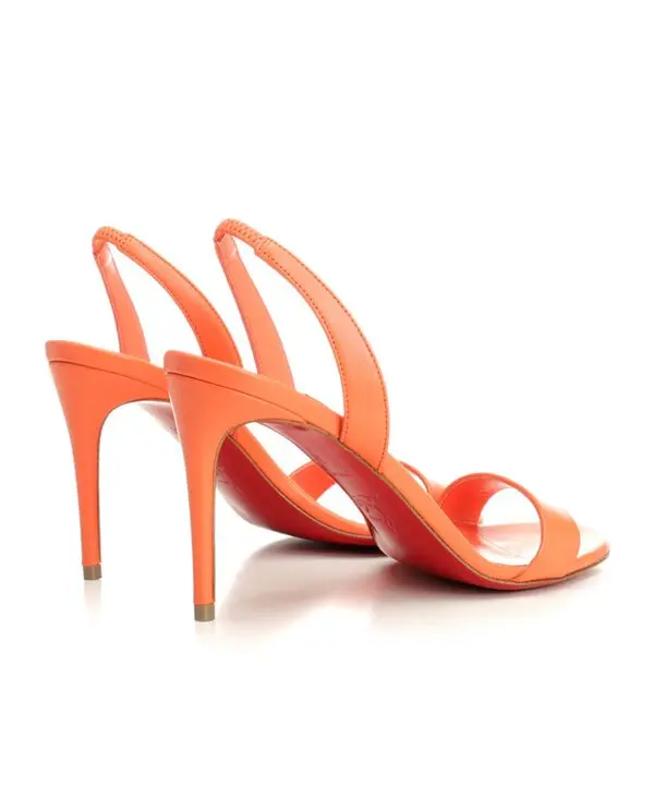 CHRISTIAN LOUBOUTIN Slingback Heeled Sandals - Orange