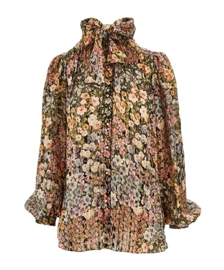 Valentino Garavani Floral Printed Long-sleeved Blouse - No