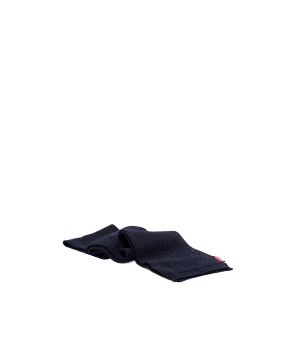 Dsquared2 Logo Tag Ribbed-knit Beanie Scarf Set - Navy