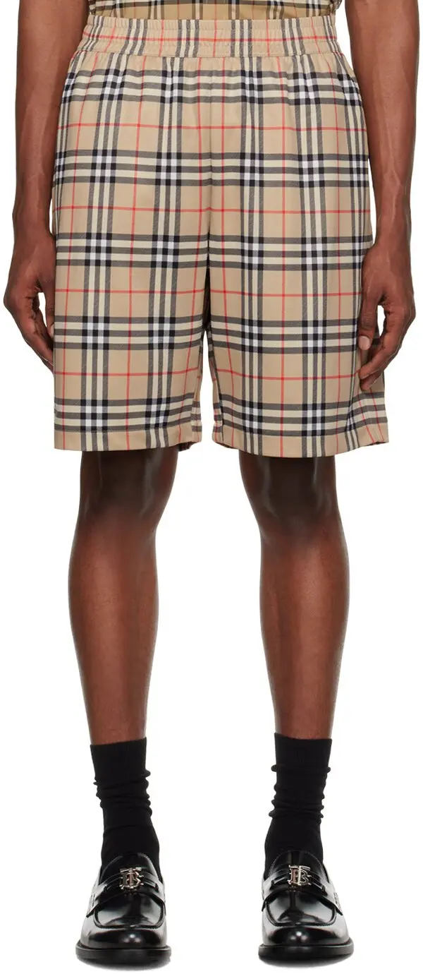 Burberry Vintage Checkered Knee-length Shorts