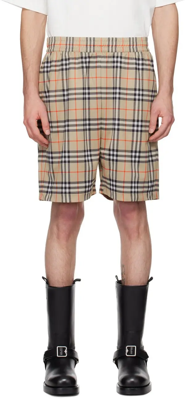 Burberry Vintage Checkered Knee-length Shorts