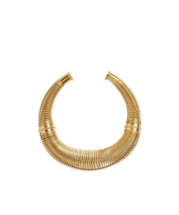 Alaïa Spiral Torque Necklace - Yellow