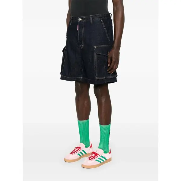 Dsquared2 Denim Cargo Shorts - Black