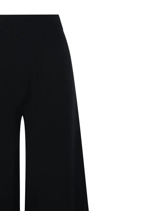 Max Mara Wide-leg Knit Pants With Drawstring Hem