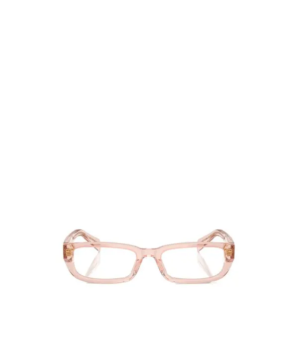 Prada Rectangular Frame Eyeglasses - Rose