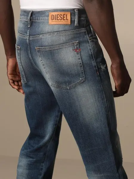 DIESEL® High-rise Straight-leg Jeans