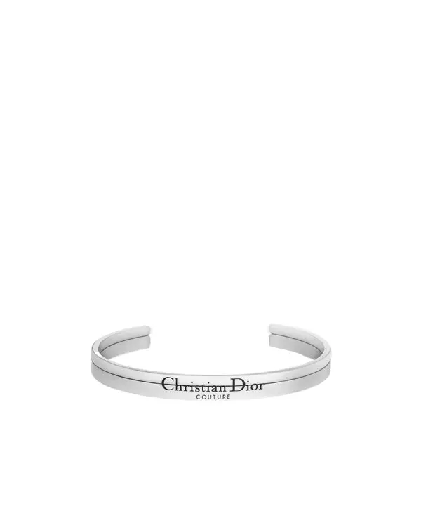 Dior Engraved Bangle - Silver