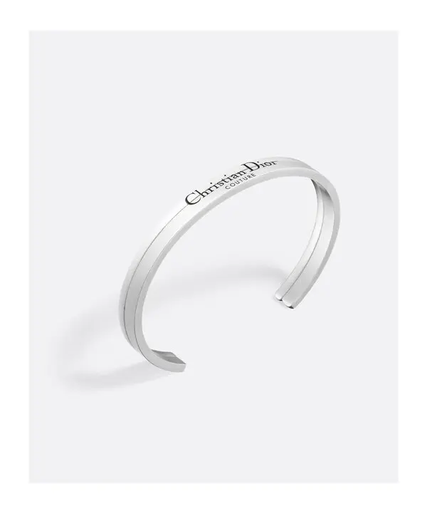 Dior Engraved Bangle - Silver